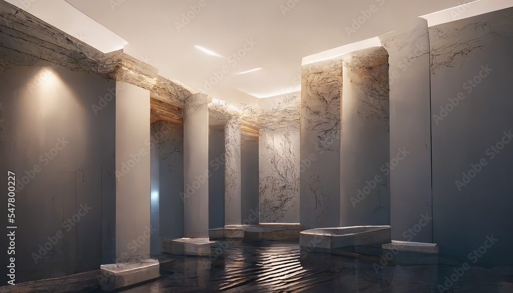 Cold marble background, texture. Large stone stones, marble walls, hall ...