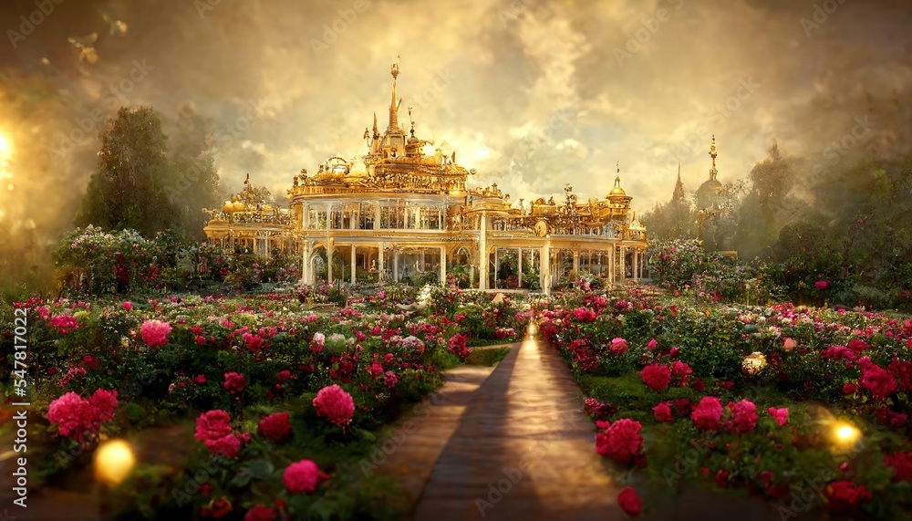 Victorian-style royal palace that looks like it was from a fairy tale ...