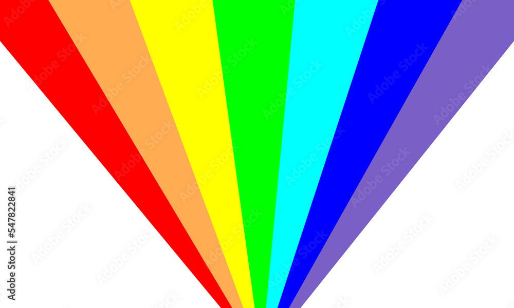 Abstract background with rainbow . Straight line from top to bottom ...