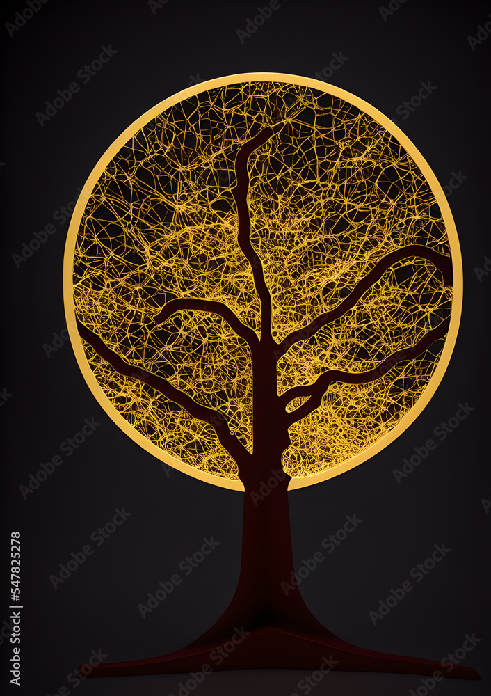 Binary tree, data science, big data, web network. Information ...