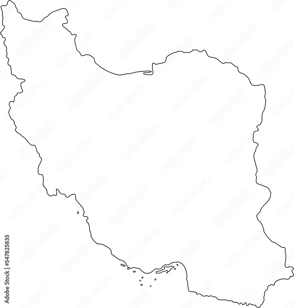 doodle freehand drawing of iran map. Stock Illustration | Adobe Stock