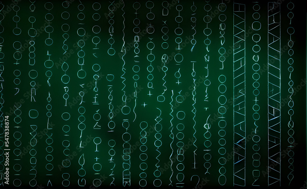 Abstract rune and arcane magic occult symbol background. Mystical ...