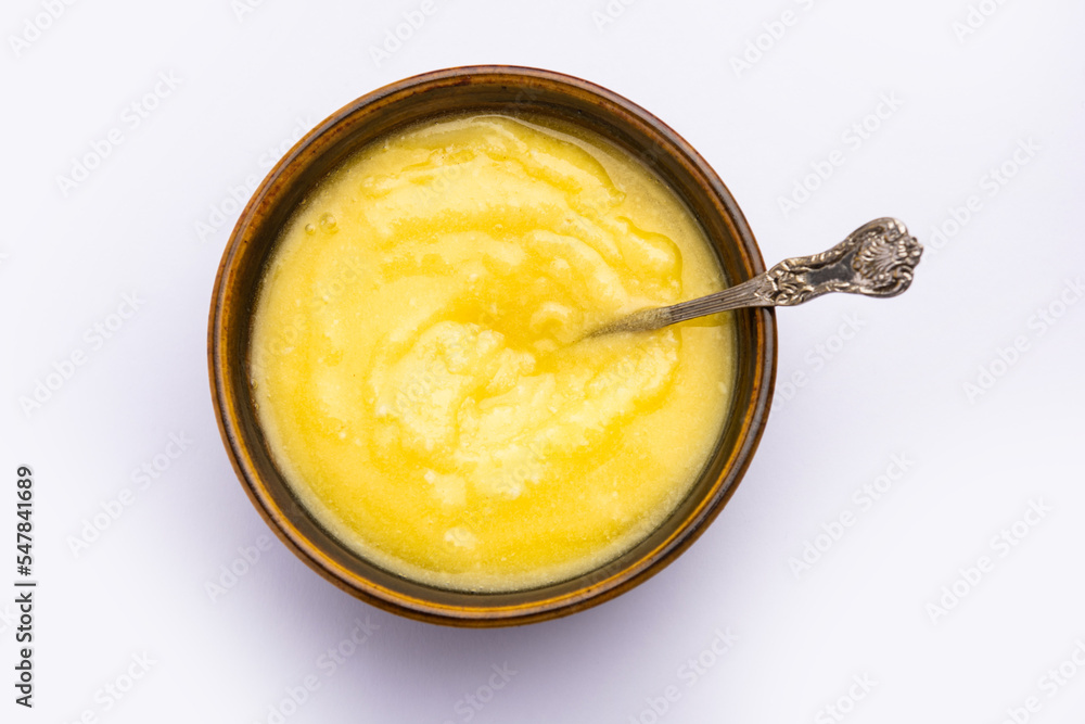 Pure Tup OR Desi Ghee also known as clarified liquid butter Stock Photo ...