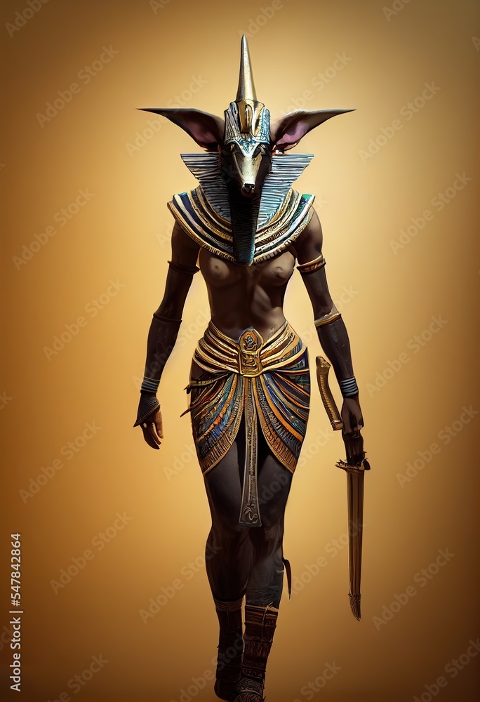 The Anubis animal for Egyptian god Seth Stock Illustration | Adobe Stock