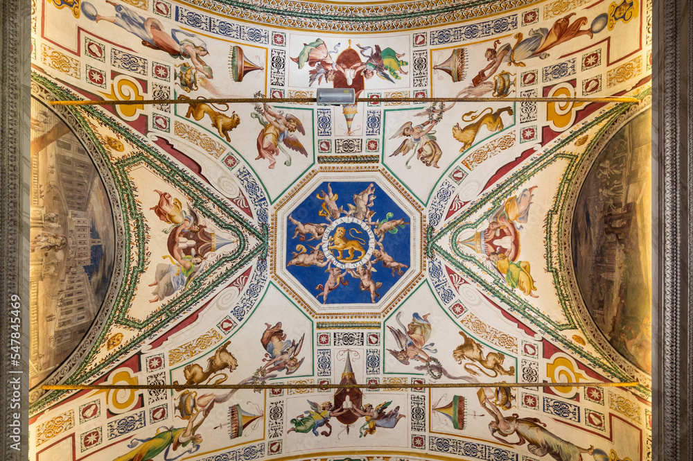 Rome Italy June 27 2015 : Close-up of the stunning ceiling details ...