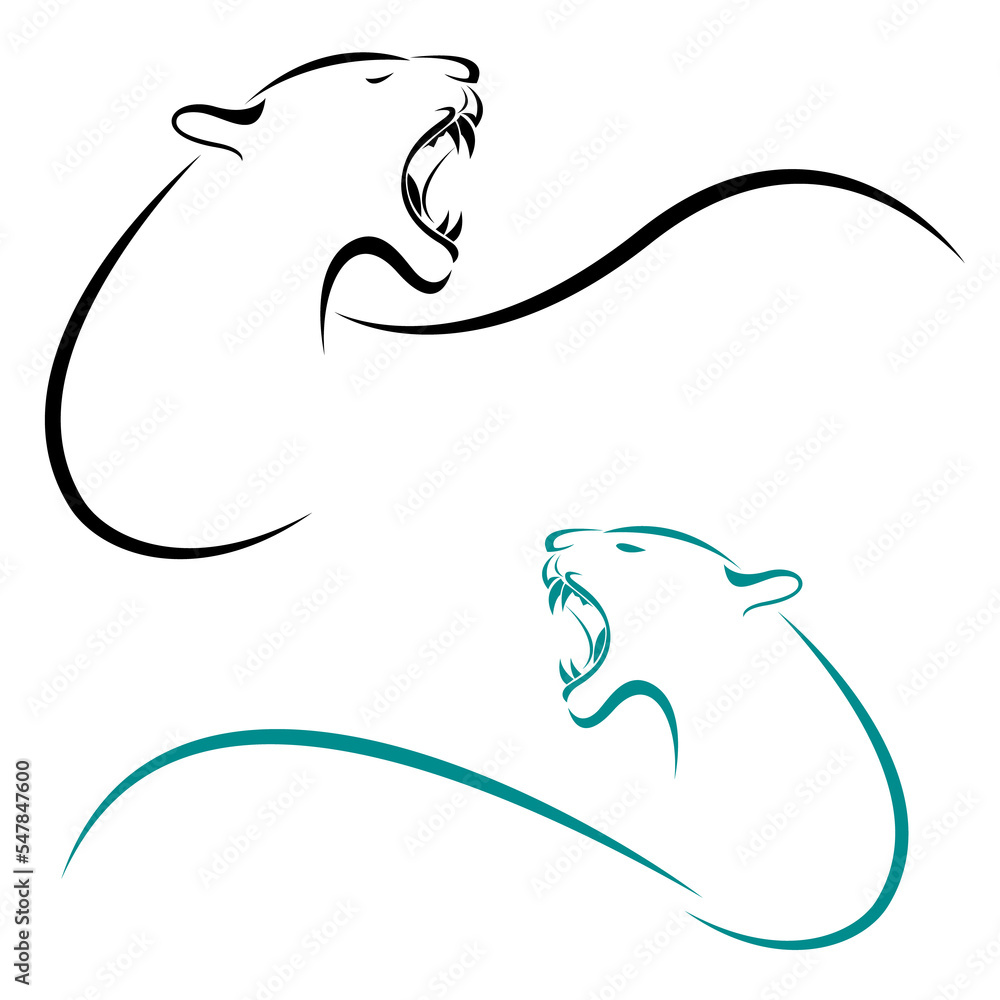 Image of tiger design isolated on transparent background. Wild Animals ...