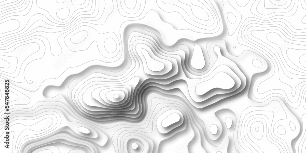 Abstract background vector and topographic patter line map background ...