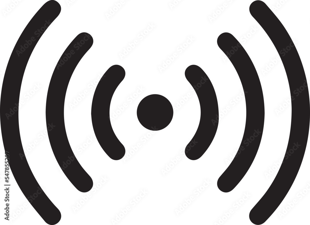 Signal transmission icon. Antenna or broadcasting tower and signal ...