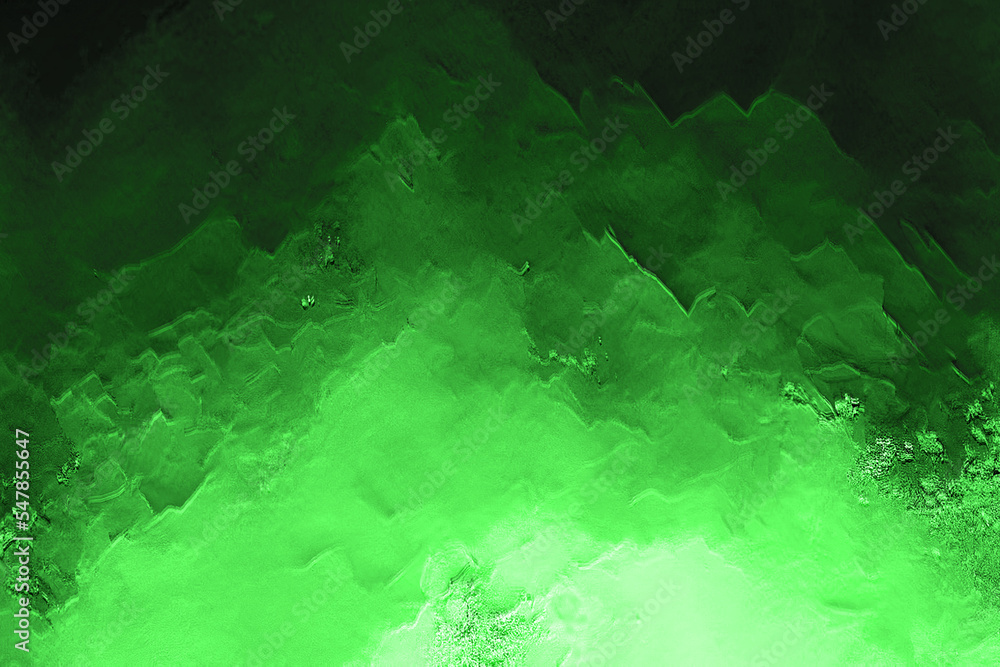 Green background texture design, complex shapes with different shades ...