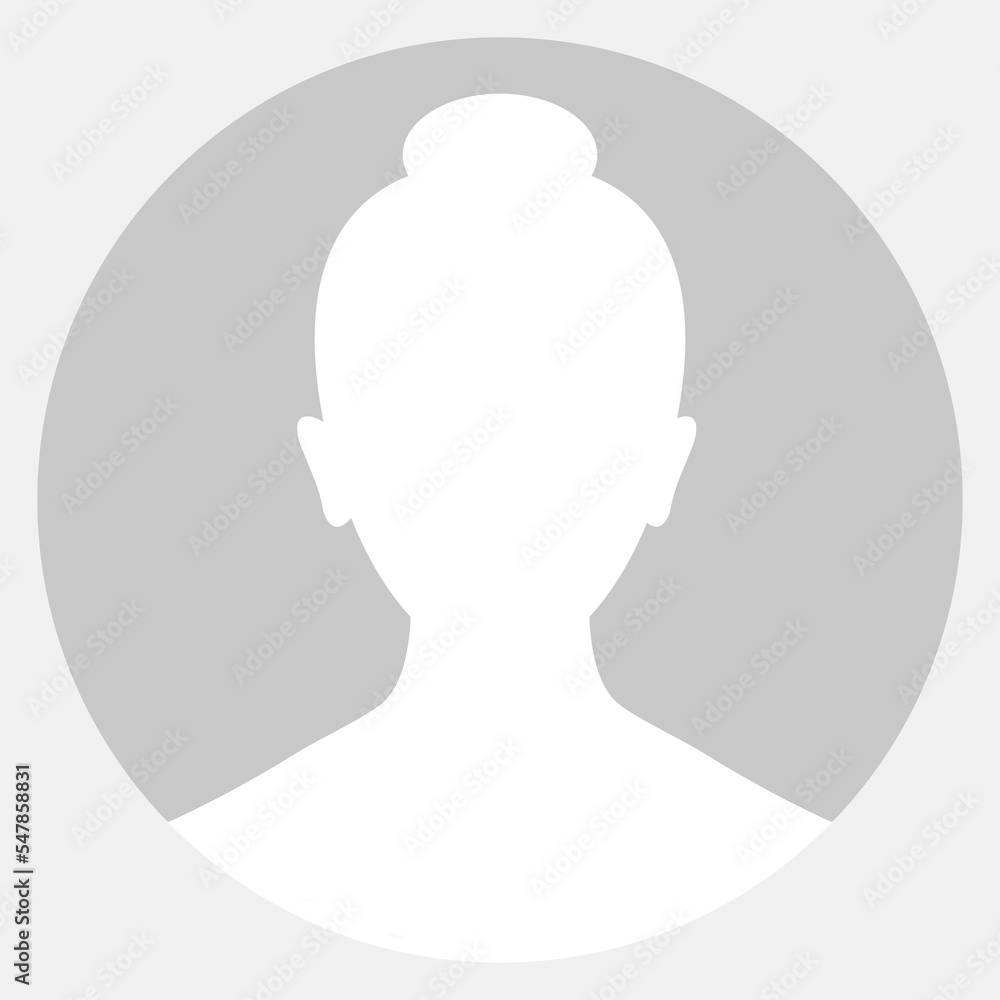 Blank user woman avatar, ready to use for user profiles or account settings Stock Illustration ...