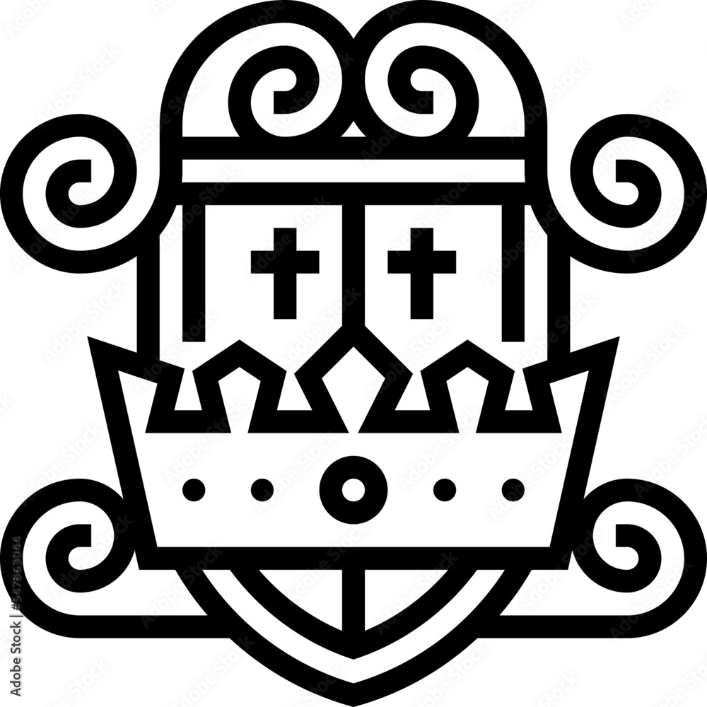 Crest icon Stock Vector | Adobe Stock