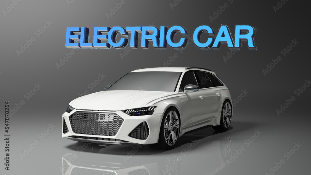 Electric vehicle EV modern car. save ecology alternative energy ...
