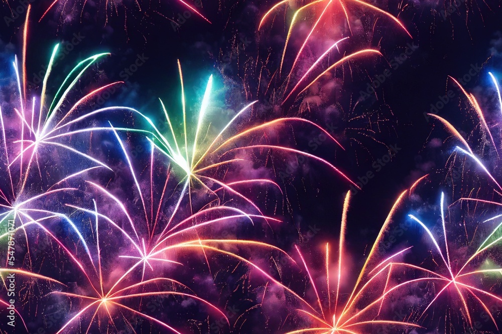 Fireworks in Night Sky Seamless Texture Pattern Tiled Repeatable ...