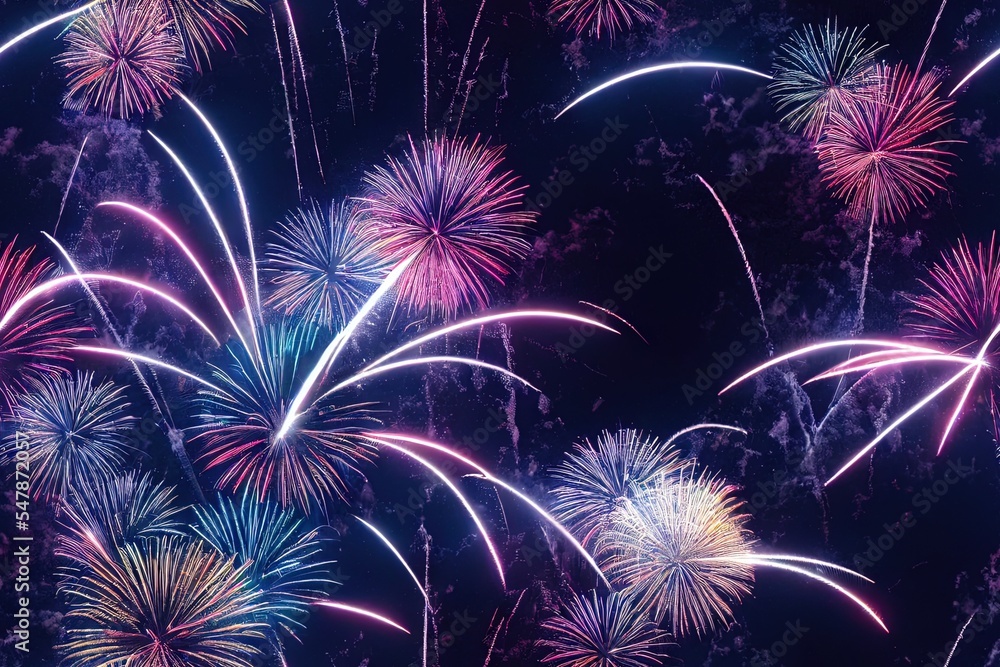 Fireworks in Night Sky Seamless Texture Pattern Tiled Repeatable ...