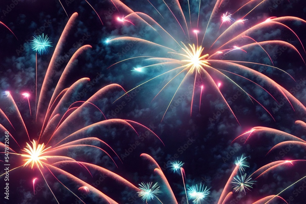 Fireworks in Night Sky Seamless Texture Pattern Tiled Repeatable ...