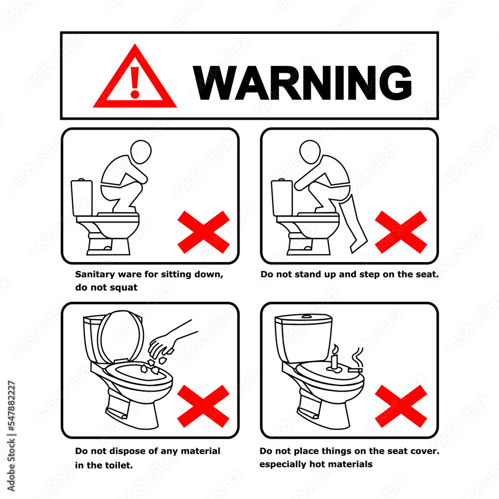 Warning symbol A manual for the correct use of sanitary ware in the ...