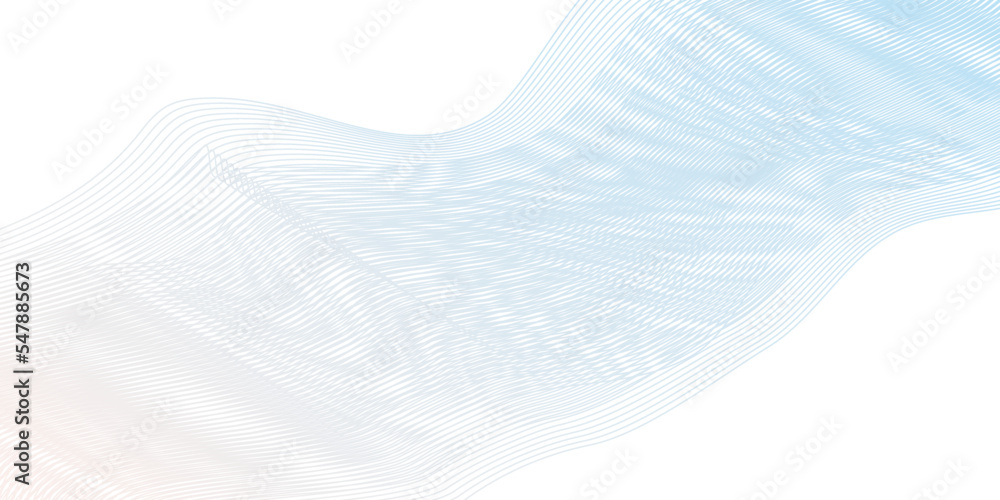 Abstract blue background . Abstract vector blue wave lines on white ...