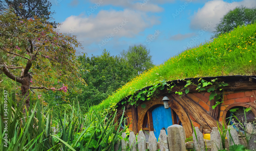 MATAMATA- NEW ZEALAND -NOVEMBER -2- 2022: Hobbiton - movie set created ...