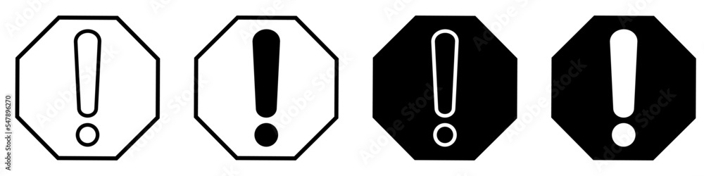 Simple Set of Warnings Related Vector Icons. Contains such signs as ...