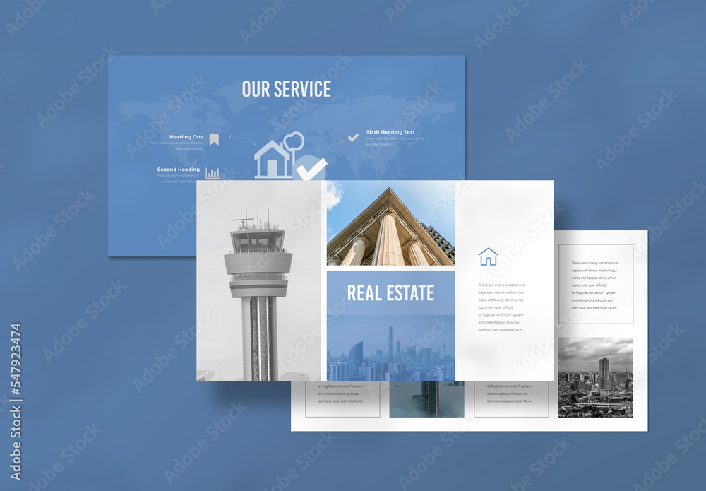 Real Estate Presentation Layout Stock Template | Adobe Stock
