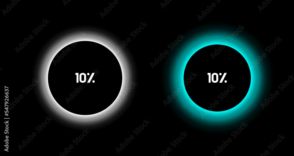Battery charge level indicators for smartphon UI. Discharged and fully ...