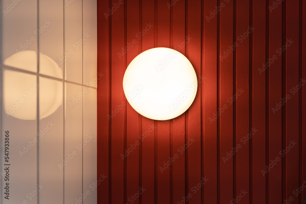 Beautiful modern round shape wall lamp light bulb decoration for home ...