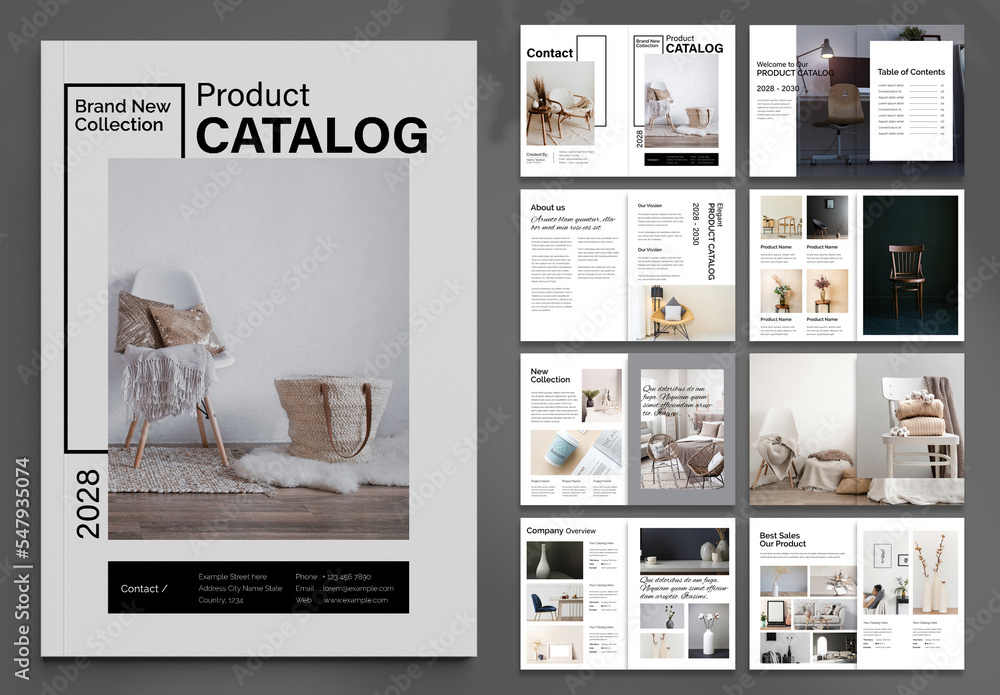 Product Catalog Layout Stock Template | Adobe Stock