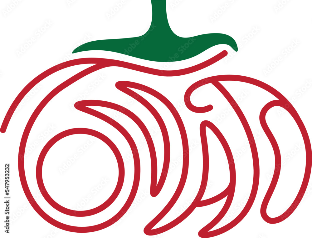 calligraphy logo, tomato font logo, tomato brand Stock Vector | Adobe Stock