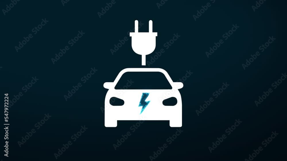 Electric car dashboard display. Electric Car Charging Indicating the ...