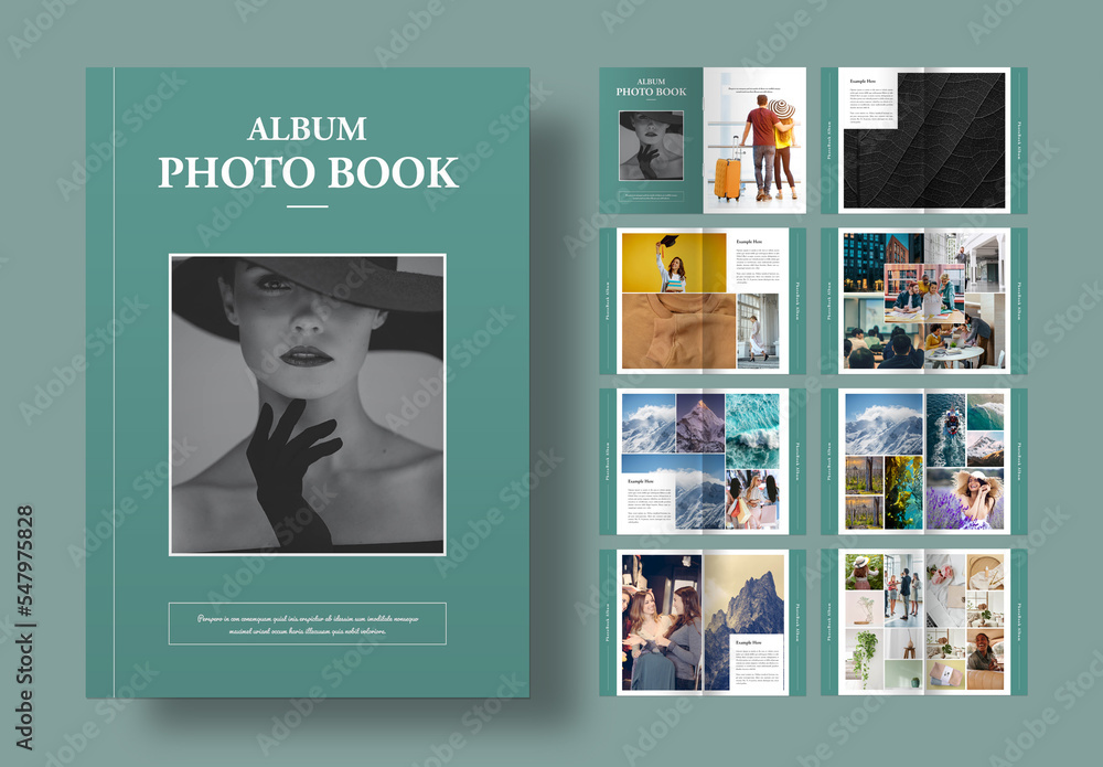 Photo Book Layout Stock Template | Adobe Stock