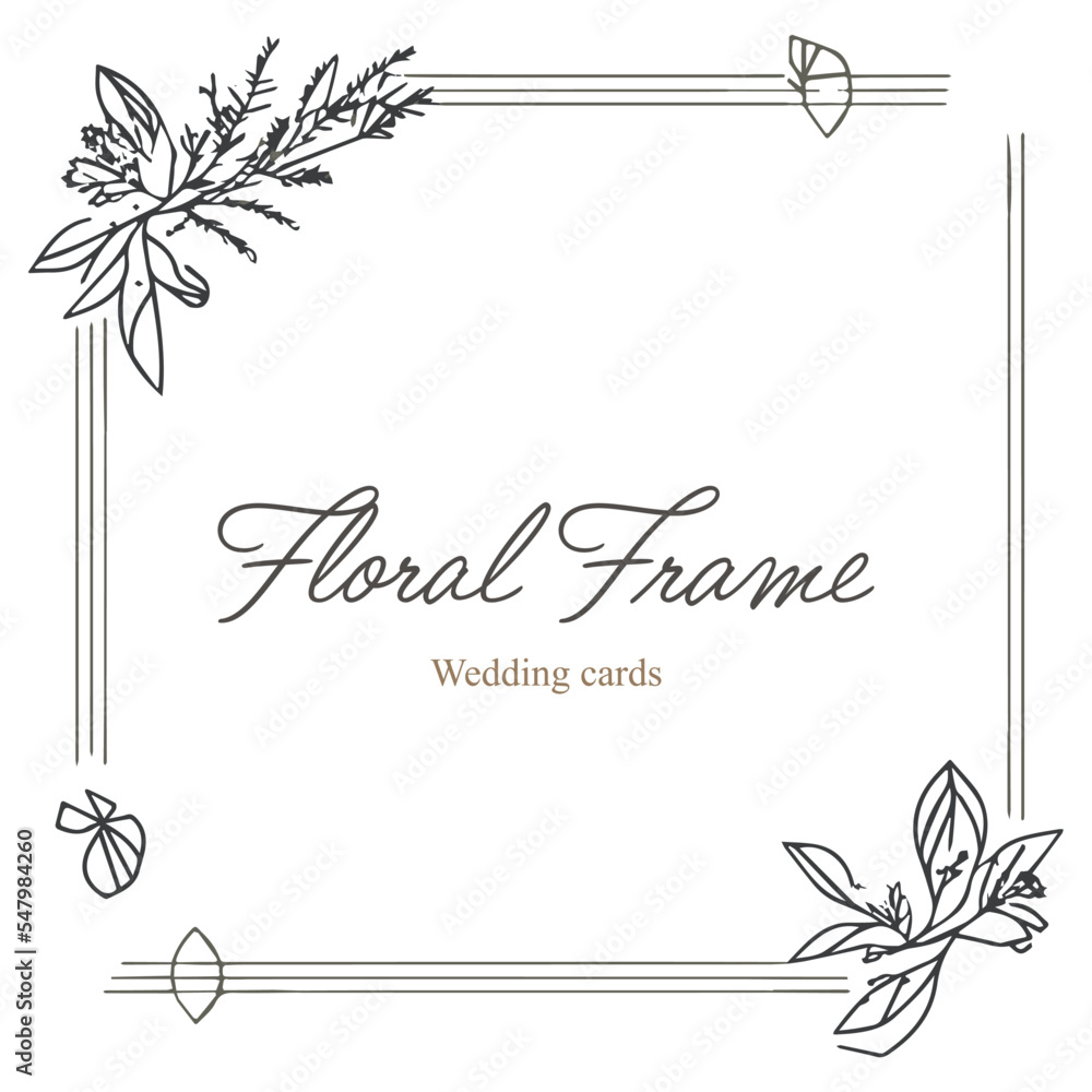 Simple Wedding Frames Png