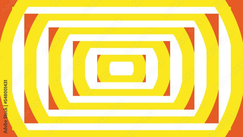 Vidéo Stock Abstract dynamic pattern with yellow, orange and white ...