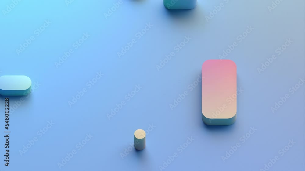 Geometric 3d animation Stock Video | Adobe Stock