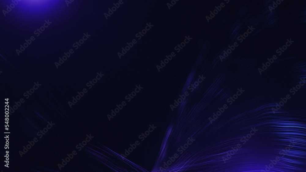 Animated particles exploding in the center of the screen. Science ...