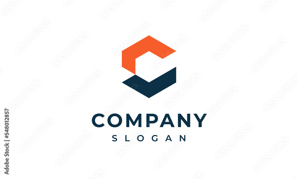 Solid Construction Industry Letter C Logo Symbol Stock Vector | Adobe Stock