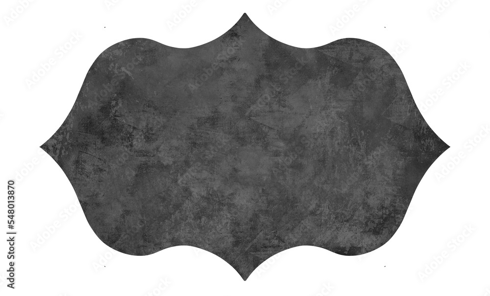 Black vintage chalkboard label, old antique background with faded ...