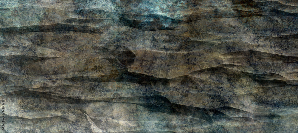 Abstract nature dirty stone green cement wall with material cracked 3D ...