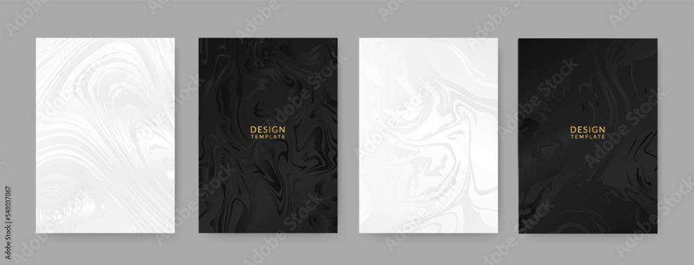 Modern vector cover design set. Prestigious background with abstract ...