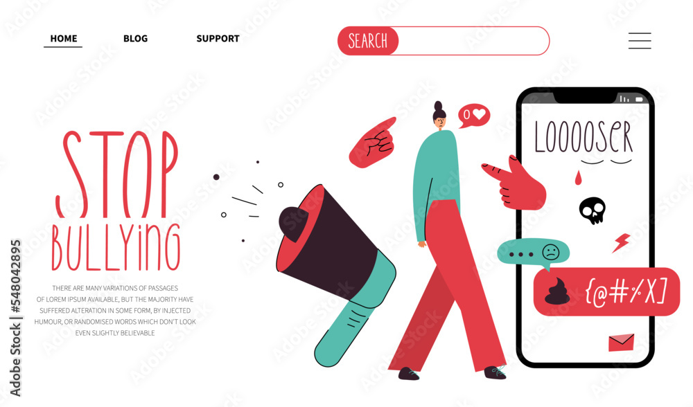 Web landing pag with female got frome mobile chatting not good messege ...