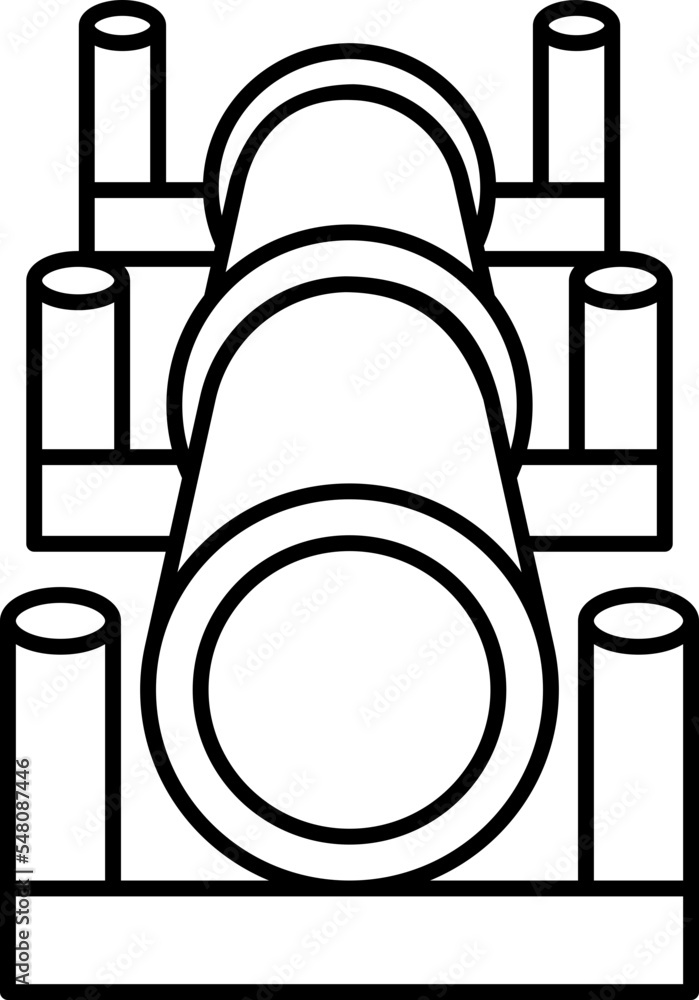 pipeline icon Stock Vector | Adobe Stock