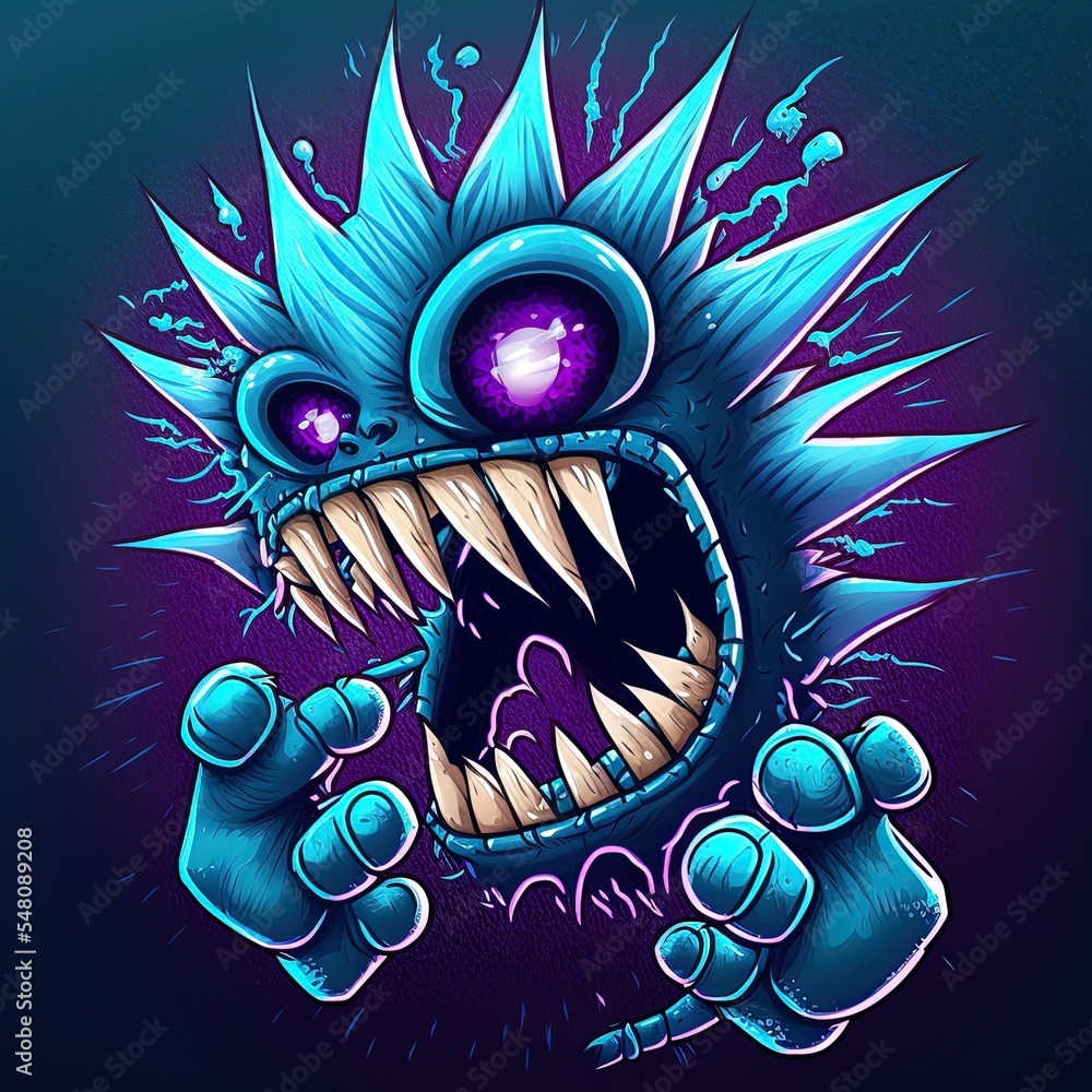 Sparkling monster claw mark scratches talon rips Stock Illustration ...