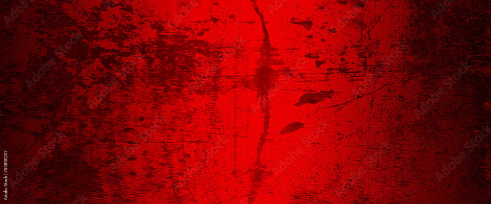 Red Scary background. Dark grunge red texture concrete, scratches ...