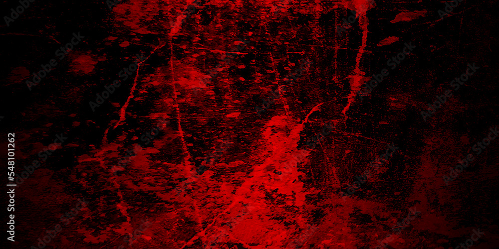 Red Scary background. Dark grunge red texture concrete, scratches ...
