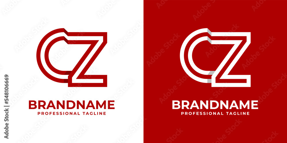 Modern Letter CZ Logo, suitable for any business or identity with CZ ...