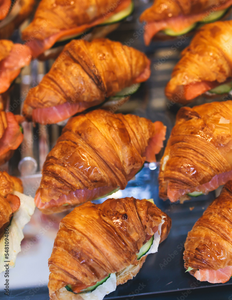 Catering table, beautifully decorated banquet table with variety of ...