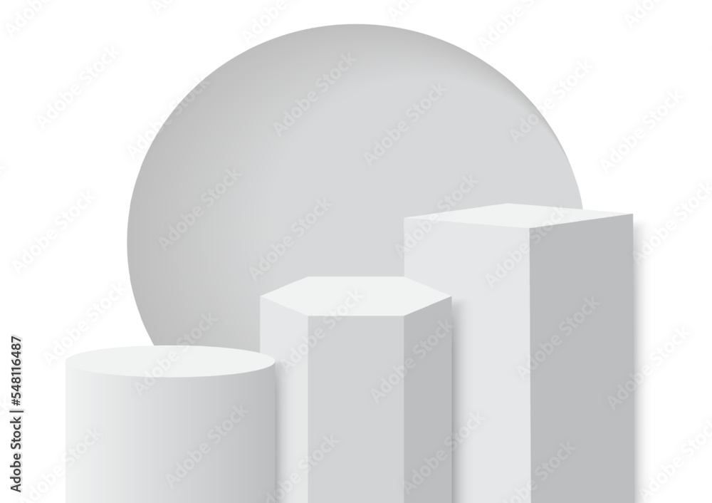 vector illustration display product background pastel abstract podium ...