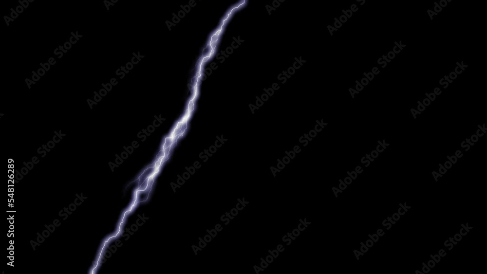 Lightning Strikes on Black Background - Stunning Lightning In Storm and ...