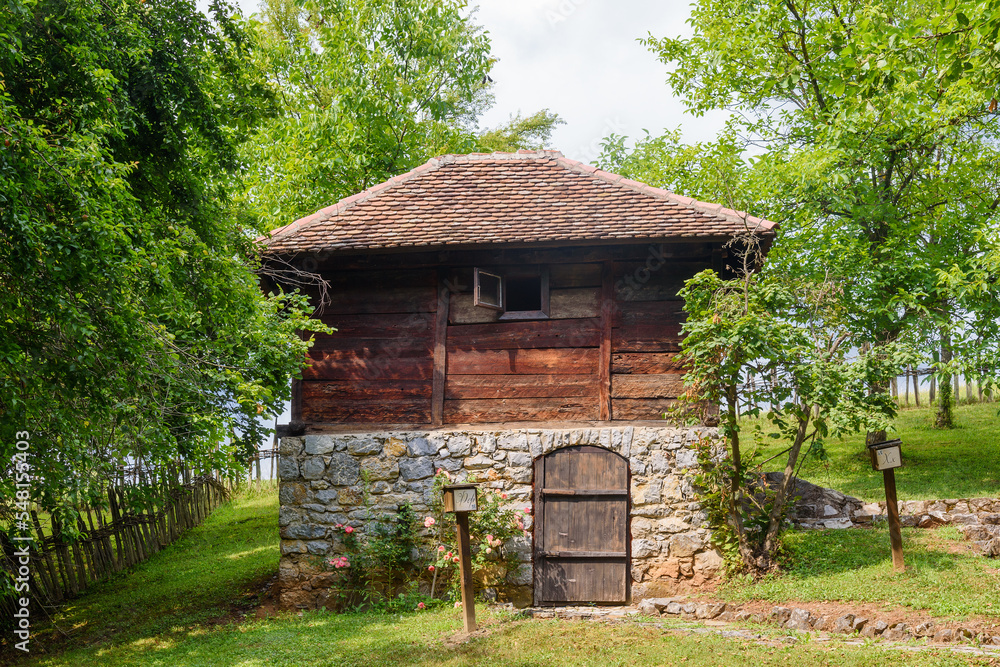 Old Serbian traditional house. Abandoned houses in Serbia used by ...