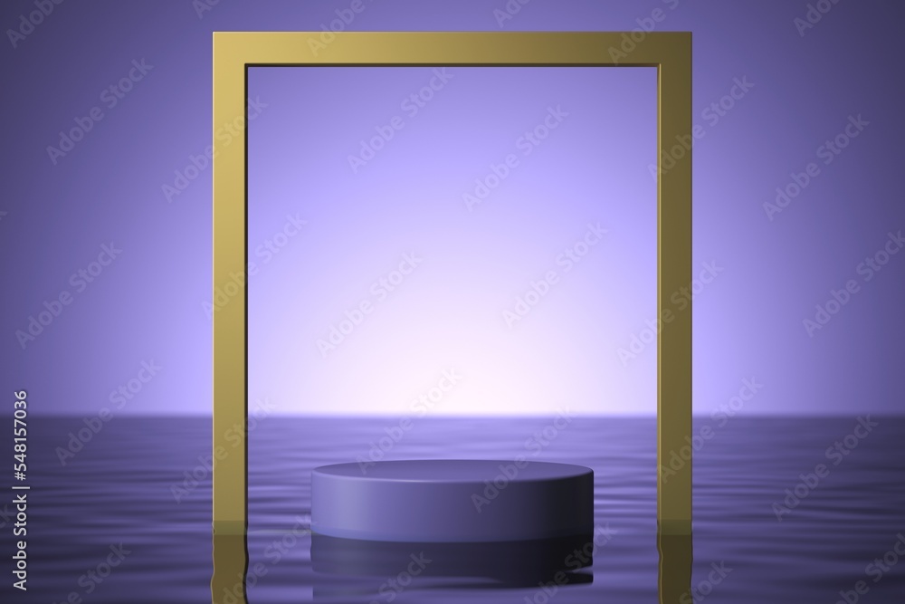 Absract background for product presentation. 3d geometric floating on ...