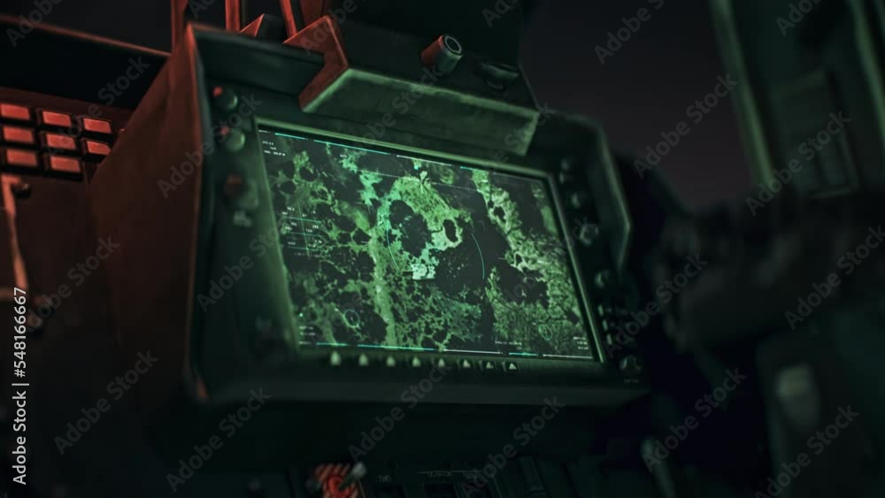 Military Helicopter With Night Vision Attacks Battle Tank In Conflict ...